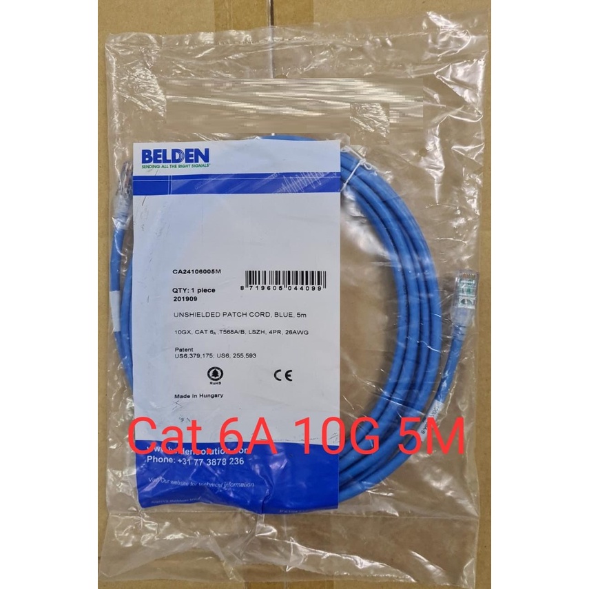 Jual Belden Patch Cord Cat.6A 10G LSZH 5M ( CA24106005M ) | Shopee Indonesia