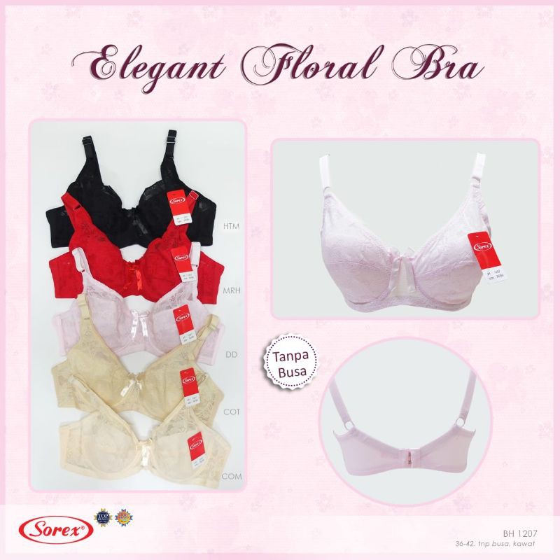 Jual Bra BH Sorex 1207 Kawat Tanpa Busa | Shopee Indonesia
