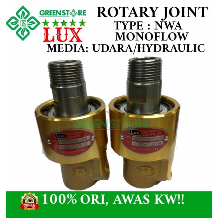 Jual ROTARY JOINT LUX NWA SIZE 32A 1 1/4 INCHI MONOFLOW APLIKASI ANGIN/AIR MADE IN TAIWAN ...