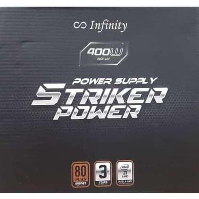 Jual PSU INFINITY 400 WATT POWER SUPPLY 400W 80+ BRONZE 400 W | Shopee ...