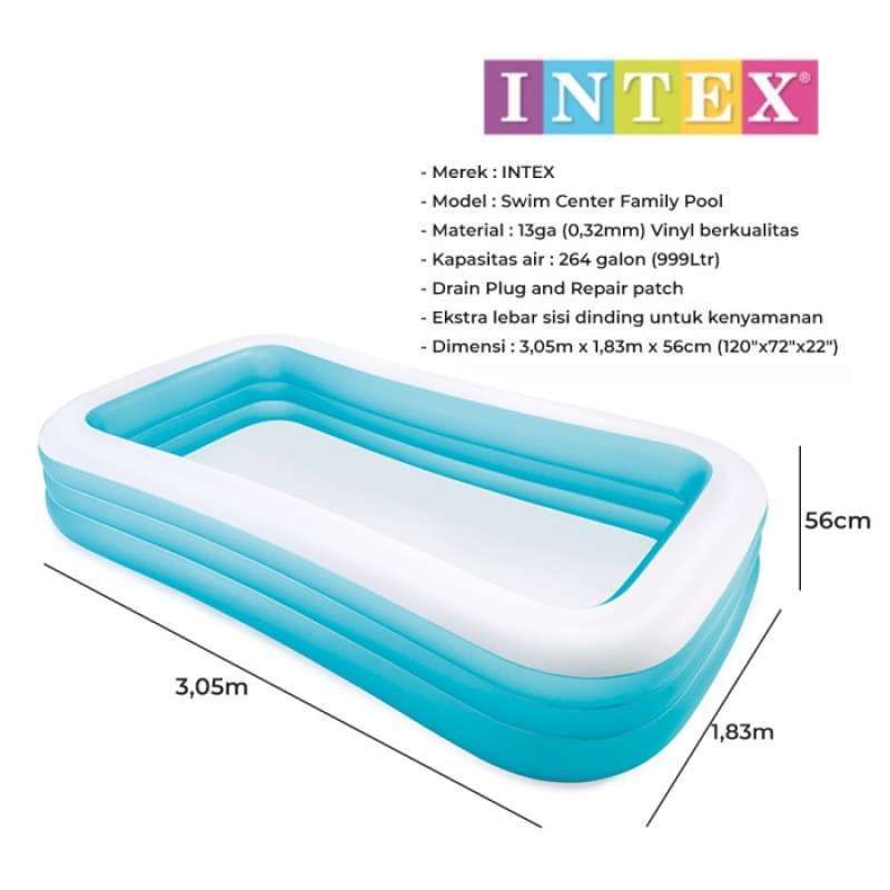 Jual DuniaKasurAngin - INTEX 58484 Kolam Renang Anak Jumbo Keluarga ...