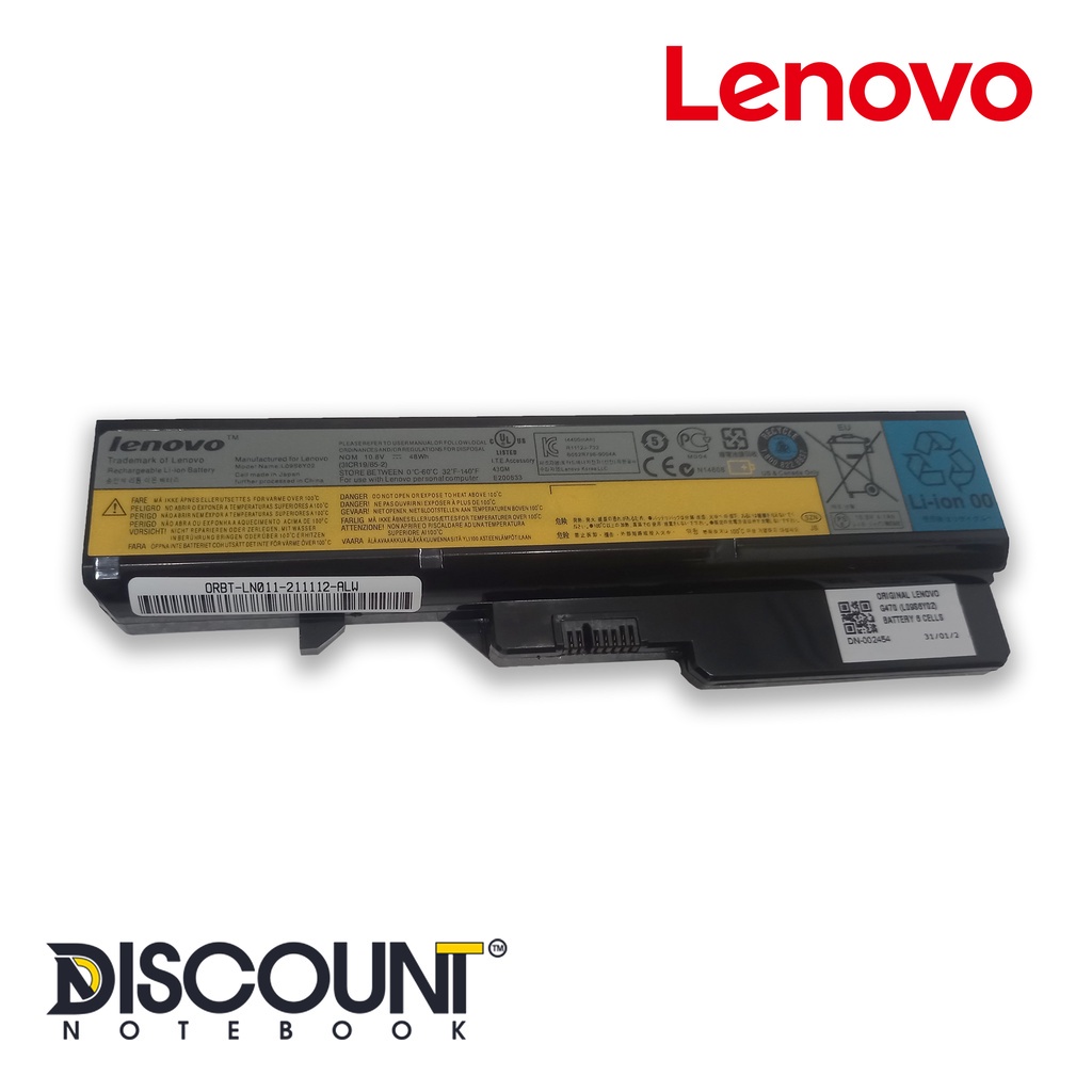 Jual ORIGINAL BATERAI BATRE BATTERY LAPTOP LENOVO 3000 B470, B475, B570 ...