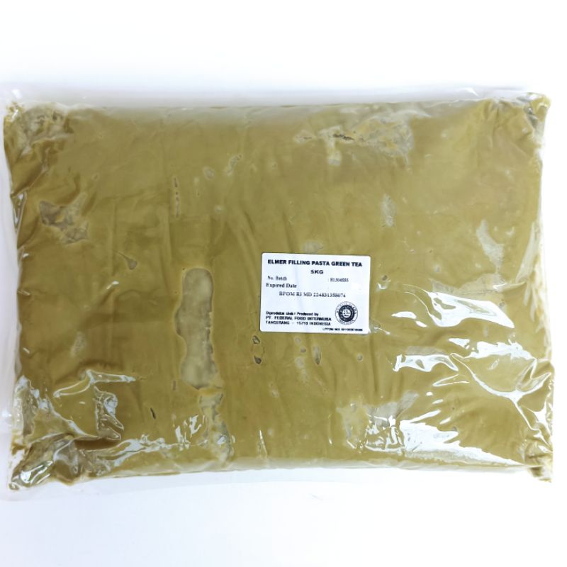 Jual ELMER Filling Pasta Green Tea ( Saus Rasa Green Tea ) 5 Kg ...