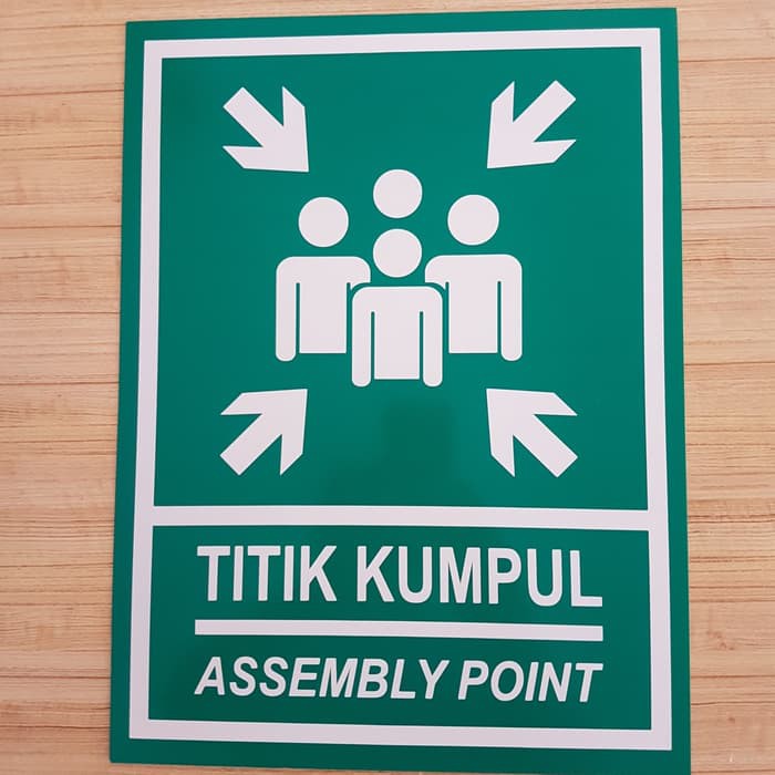 Jual PLAT K3 RAMBU SAFETY TITIK KUMPUL UKURAN 30X40CM | Shopee Indonesia