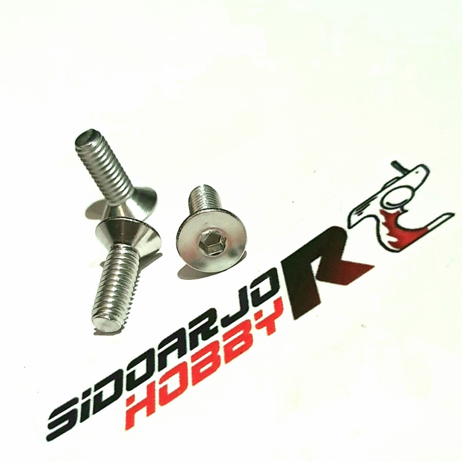 Jual BAUT VERSENG COUNTERSUNK SCREW BAUT PART RC - L M4 x 12 mm STAINLESS | Shopee Indonesia