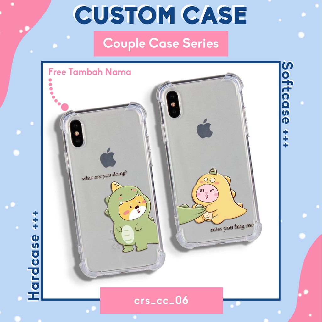 Jual Case HP Custom Couple Design Termasuk 2pcs Softcase Blackmatte ...