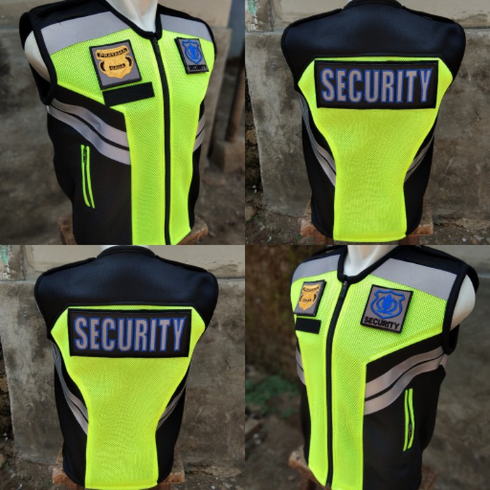 Jual Rompi Security + Full Atribut / Rompi Satpam dengan Atribut ...