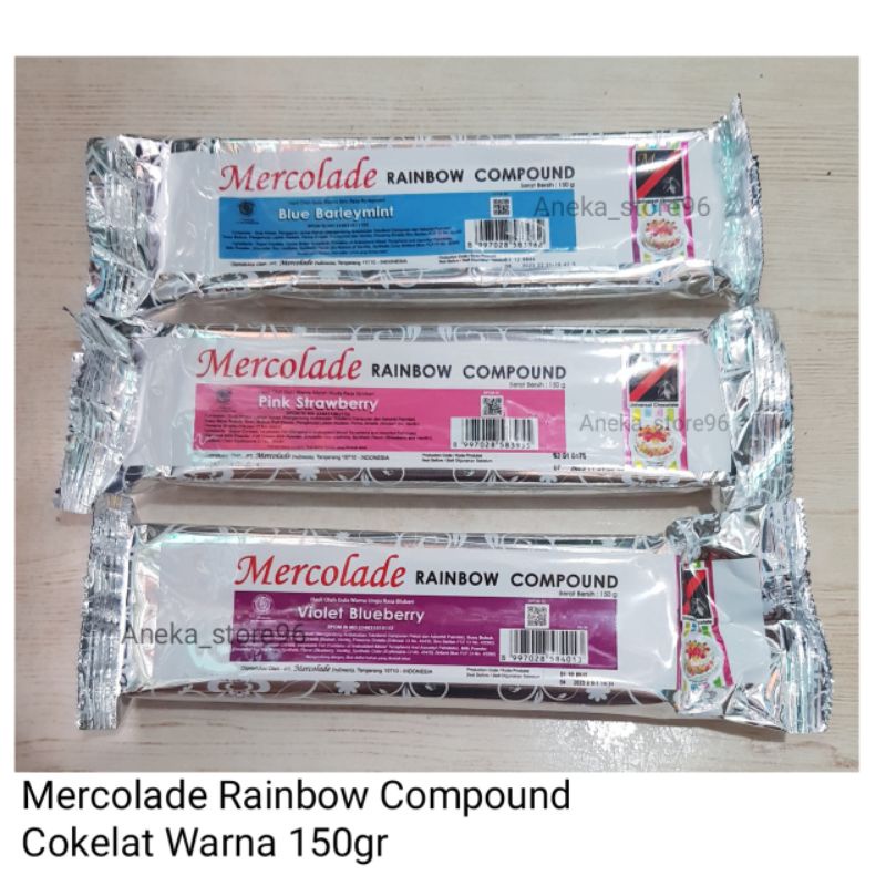 Jual Mercolade Rainbow Compound | Coklat Blok Warna Warni 150gram ...