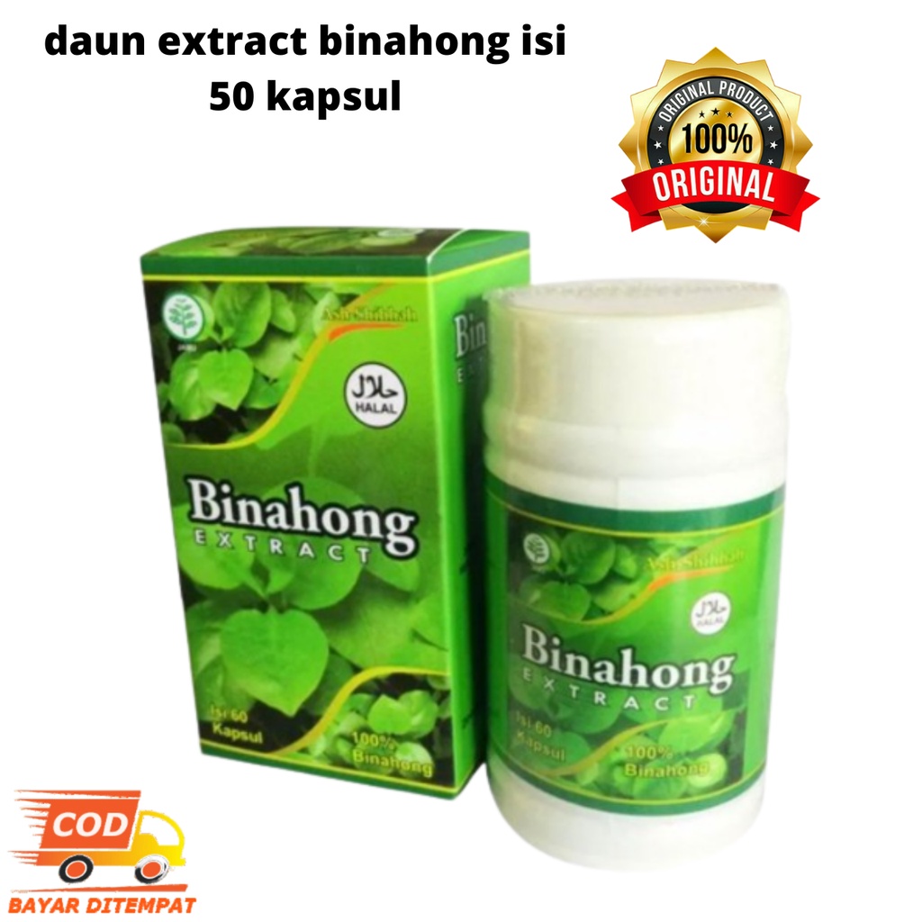 Jual Kapsul Ekstrak Daun Binahong Ash Shihhah Original 50 Kapsul