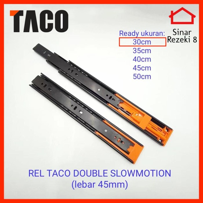 Jual TACO Rel Laci SLOW MOTION 30 CM / Double Track Soft Close | Shopee ...