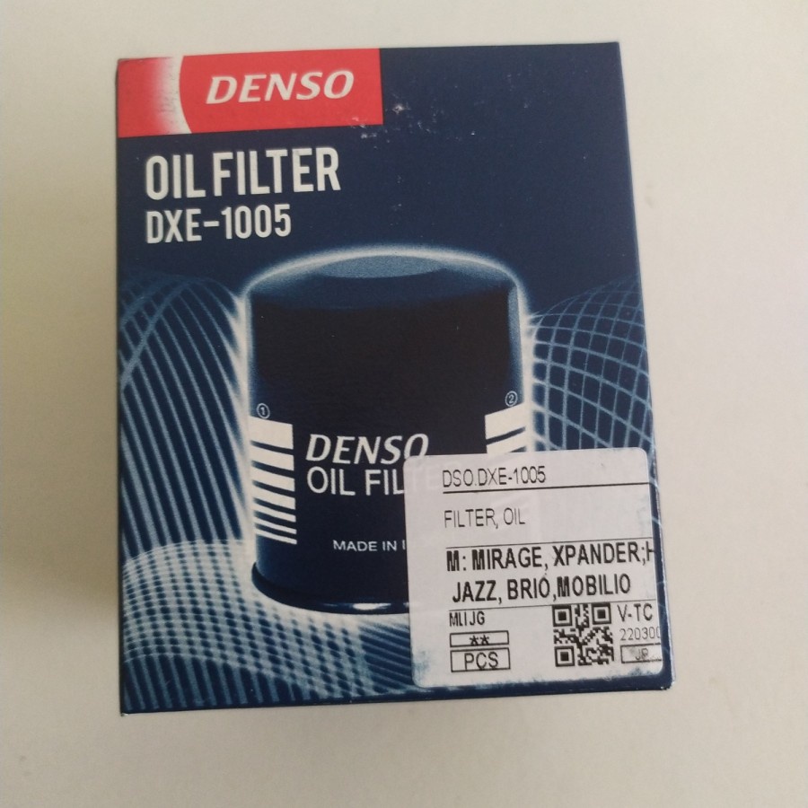 Jual Oil Filter Denso DXE-1005 Honda Brio, Mobilio, Mits. Mirage, Xpander | Shopee Indonesia