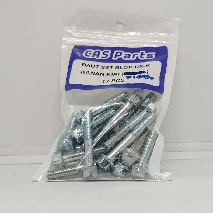 Jual BAUT SET BLOK RX-KING KIRI KANAN ( FLANGE ) ( 17PCS ) | Shopee Indonesia