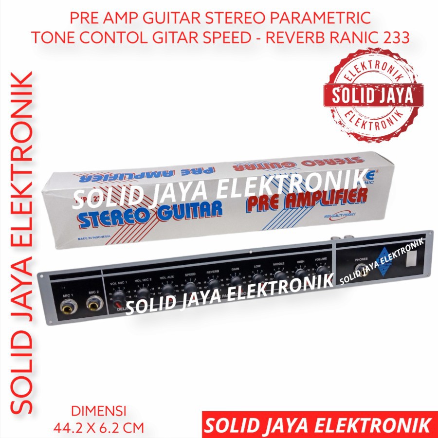 Jual KIT PRE AMP GITAR PARAMETRIC TONE CONTROL STEREO REVERB KONTROL ...