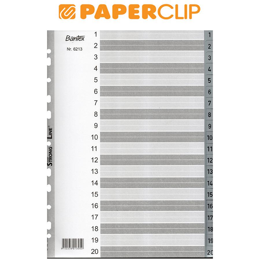 Jual PEMBATAS FILE / DEVIDER BANTEX 6213 1-20 | Shopee Indonesia