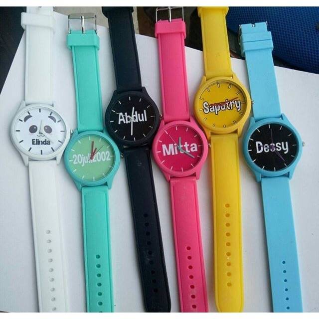 Jual JAM TANGAN CUSTOM BISA REQUEST NAMA/FOTO/GAMBAR DLL MURAH ...