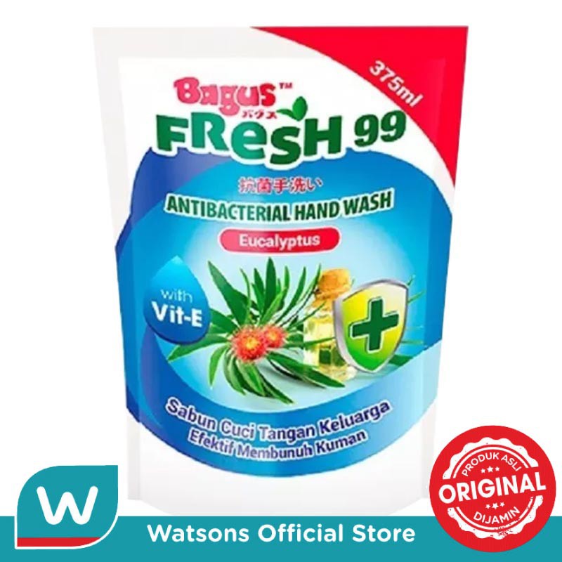 Jual Bagus Hand Wash Fresh 99 Refill Eucalyptus 375ml | Shopee Indonesia