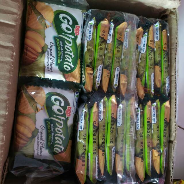 Jual Go Potato Biskuit Siantar Top 10gr (1 pack = 20 pcs) | Shopee ...