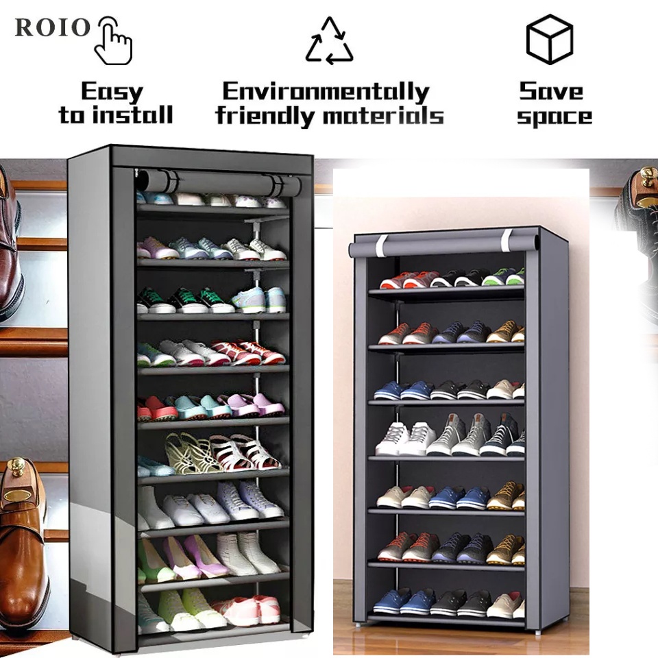 Jual Rak Sepatu Sandal Multilayer Rakitan Tahan Debu Rak Hemat Ruangan ...