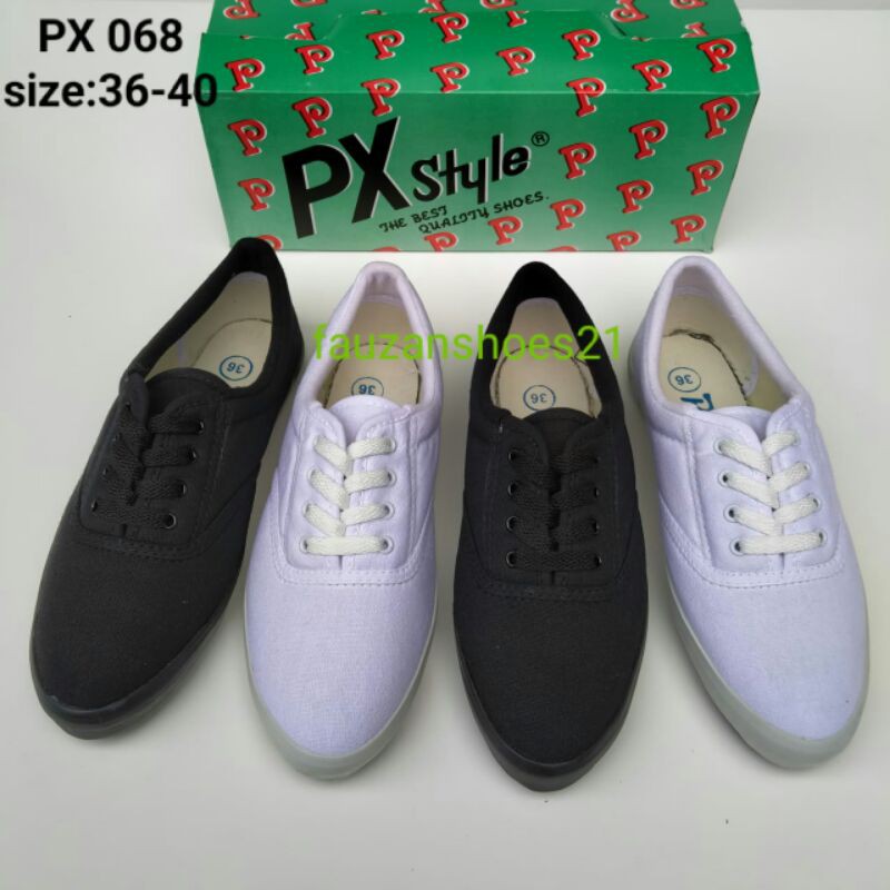 Jual Sepatu Kanvas Polos Wanita Sepatu plat PX style.068 P | Shopee ...