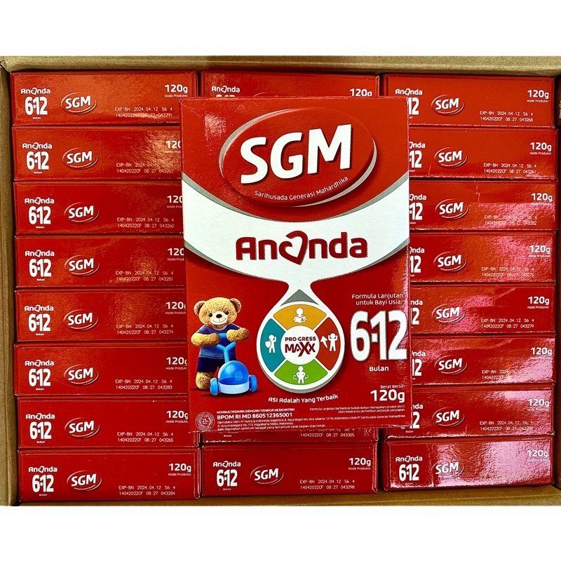 Jual SGM Ananda 6-12 bulan 120g (minimal pembelian 2 box) | Shopee ...
