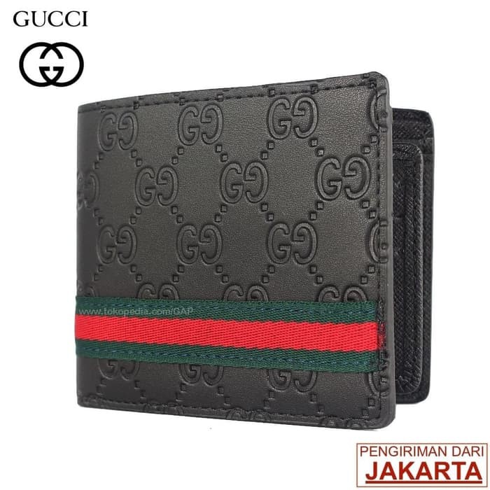Jual GUCCI EMB LOGO | DOMPET KULIT PRIA TIDUR IMPORT BRANDED DENGAN ...