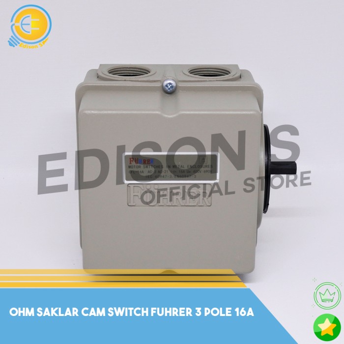 Jual Ohm Saklar Cam Switch Handle Genset Fuhrer 3 Pole 16A | Shopee ...