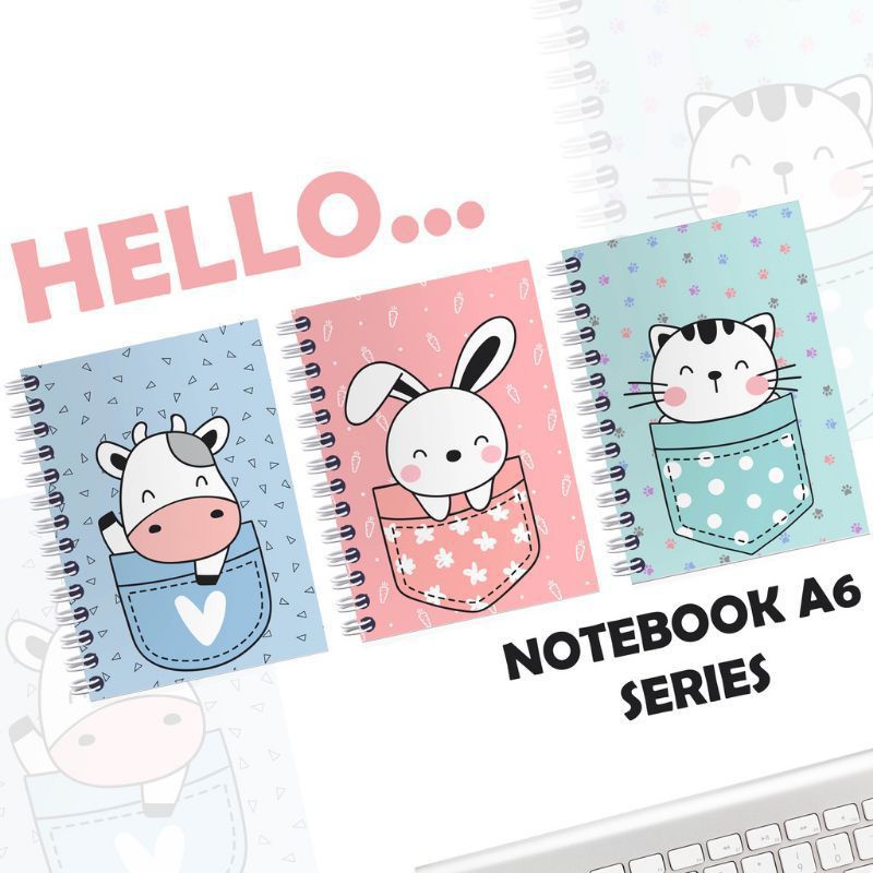 Jual NOTEBOOK MIMI/NOTEBOOK A6/BUKU CATATAN/NOTEBOOK AESTETIK/KOTAK ...