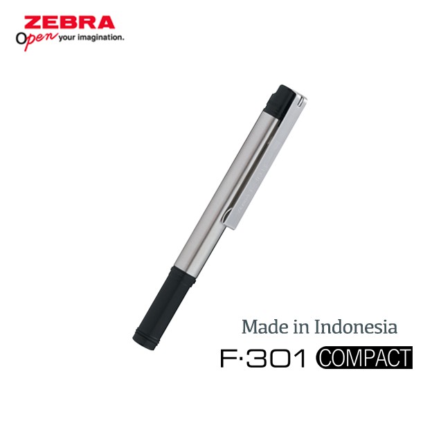 Jual ZEBRA Mini F-301 Pulpen Pena 0.7mm Stainless Steel Barrel ...
