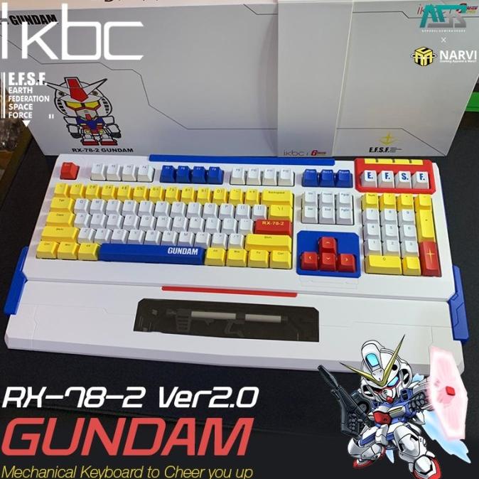 Jual iKBC GUNDAM RX-78-2 FULLSIZE ver 2.0 Mechanical - GAMING KEYBOARD ...