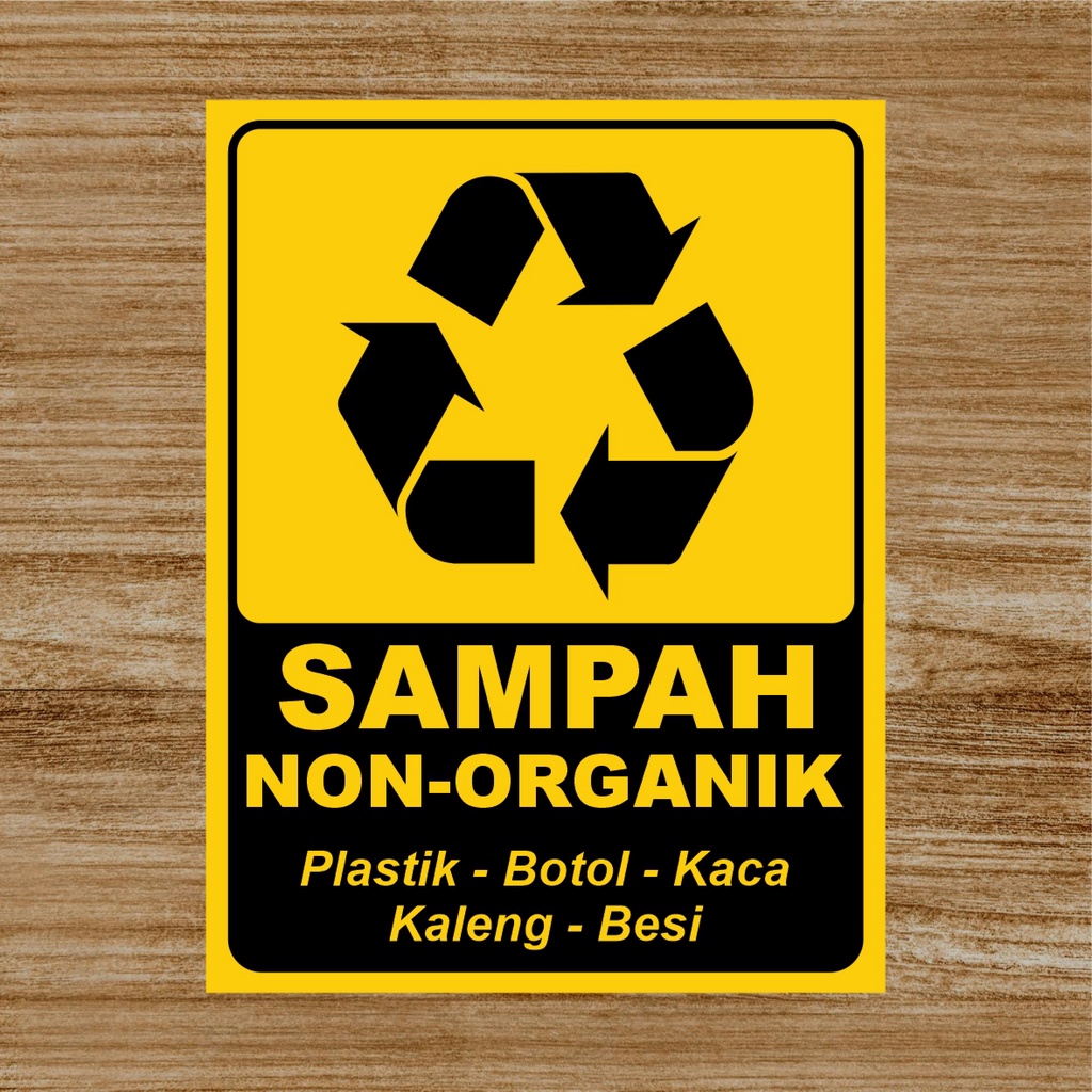 Jual Sticker Tempat Sampah Organik Non Organik, Sampah Medis, Stiker ...