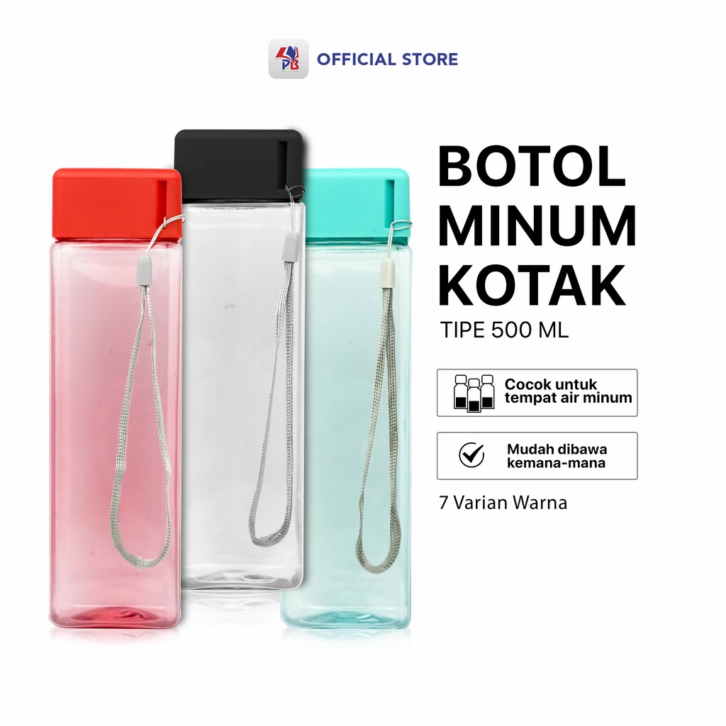 Jual Botol Minum / Botol Minum Anak : Botol Air Minum Kotak Polos 500 ...