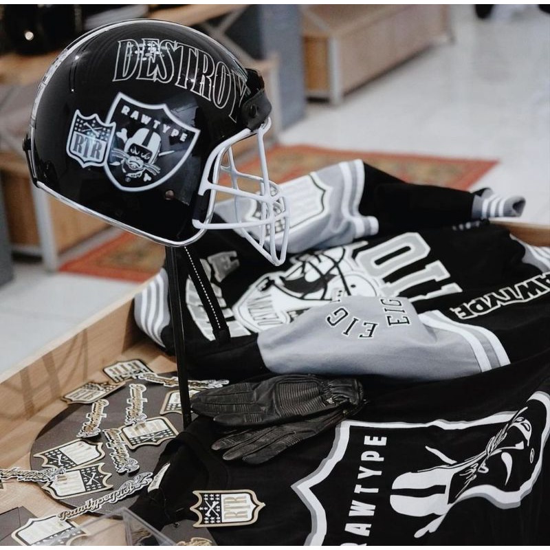 Jual JACKET VARSITY VOLTZ RAW TYPE RIOT X RIDERS AND RULES ORIGINAL ...