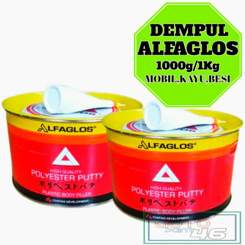 Jual Dempul Alfaglos/Dempul Plastik Alfagloss 1Kg | Shopee Indonesia