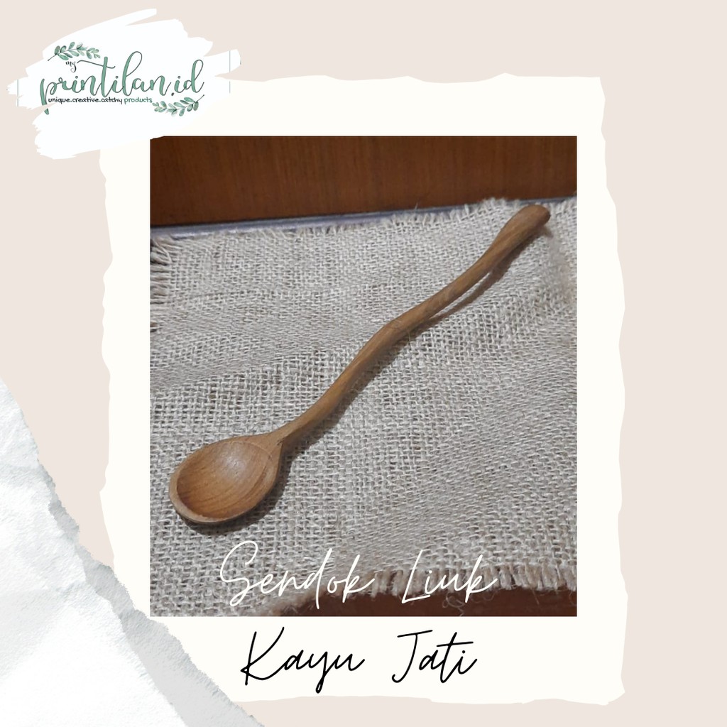Jual Sendok Teh Liuk Kayu Jati 20 cm | Shopee Indonesia