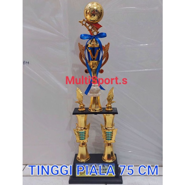 Jual PIALA TROPHY KAKI 2 BOLA PAGODA TINGGI 75 CM | Shopee Indonesia