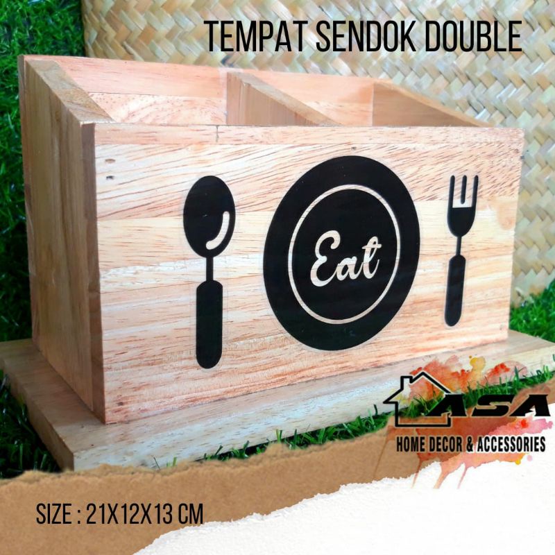 Jual TEMPAT SENDOK DOUBLE, KOTAK SENDOK DOUBLE | Shopee Indonesia