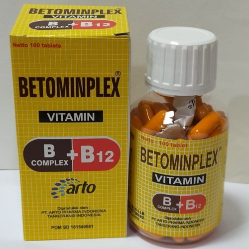 Jual BETOMINPLEX VITAMIN B COMPLEX B12 isi 100 | Shopee Indonesia