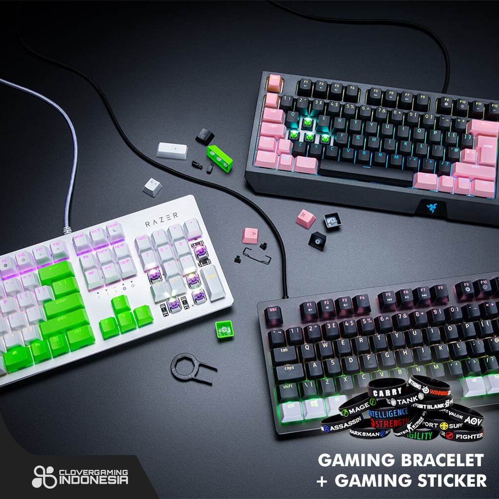 Jual Razer PBT Keycaps Upgrade Set - Keycaps Mechanical Gaming Keyboard ...