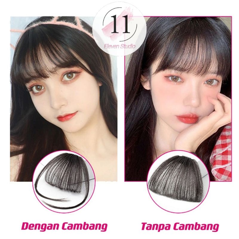 Jual Poni Palsu Poni Hair Clip Poni Palsu Korea Dengan Cambang Tanpa ...