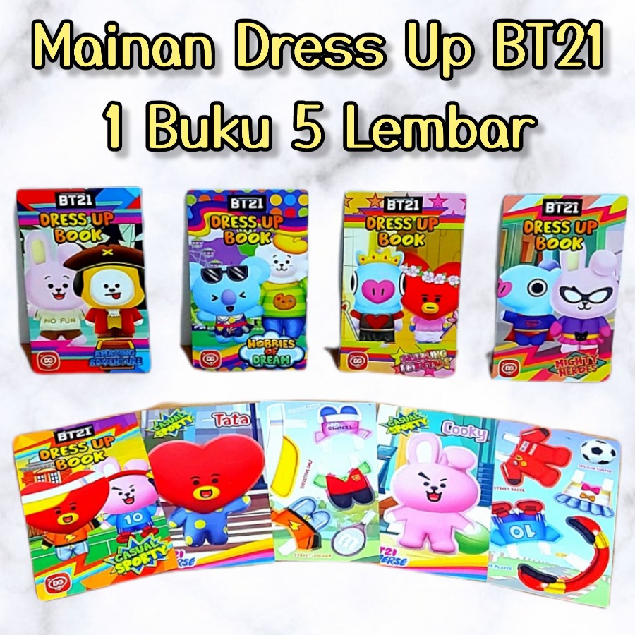 Jual Mainan Dress up Bongkar Pasang Baju BT21 | Shopee Indonesia