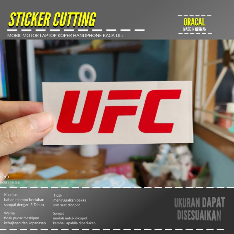 Jual STIKER UFC STICKER CUTTING TRANSPARAN | Shopee Indonesia