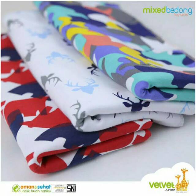 Jual VELVET JUNIOR BEDONG BABY isi 3 pcs | Shopee Indonesia