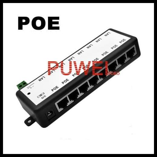 Jual Dc 12V To 48V 8 Ports Injecto Modul Passive Cpe Poe Over Adapter ...
