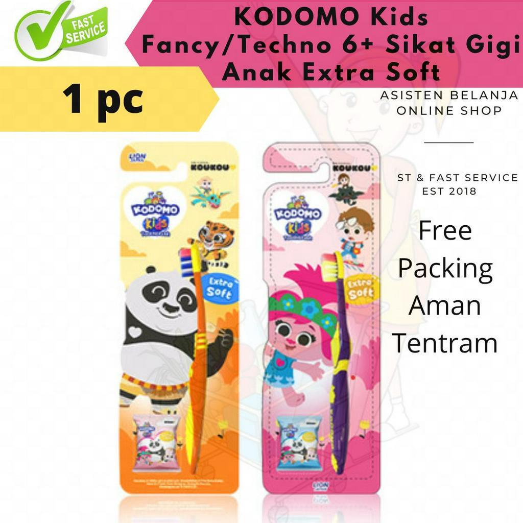 Jual Kodomo 6 Fancy Kids Techno 6+ Sikat gigi anak toothpaste Extra Soft 6 tahun keatas | Shopee ...