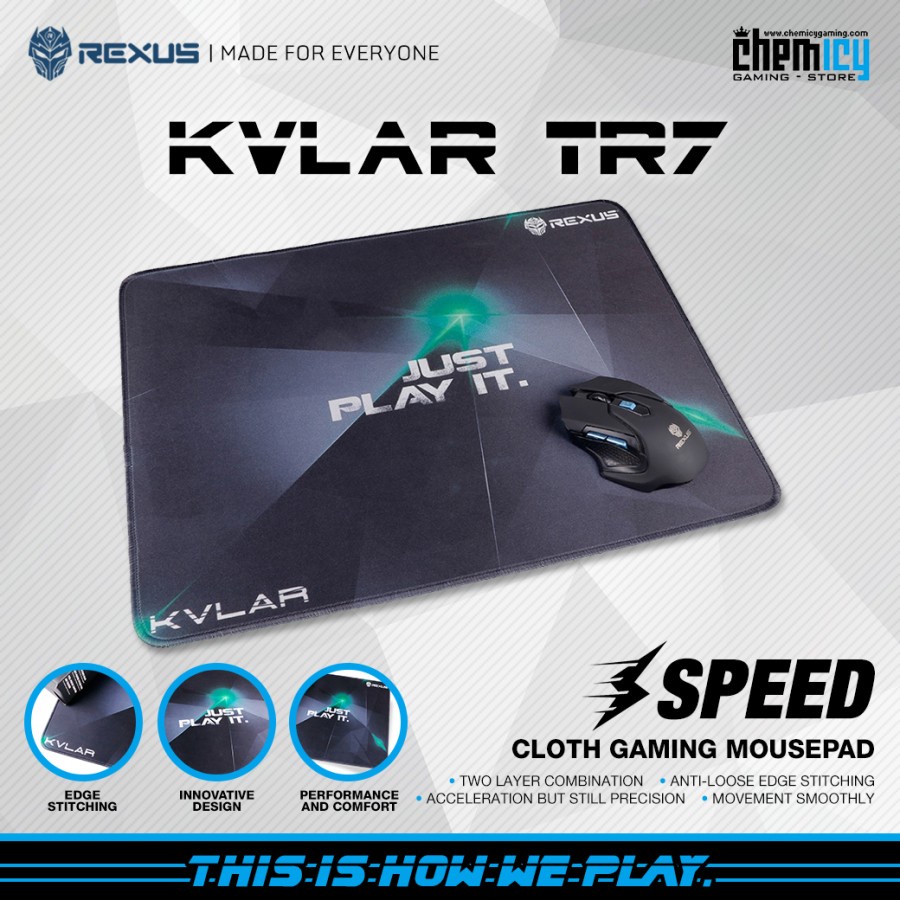 Jual Rexus Kvlar T7 Large Cloth Gaming Mousepad | Shopee Indonesia