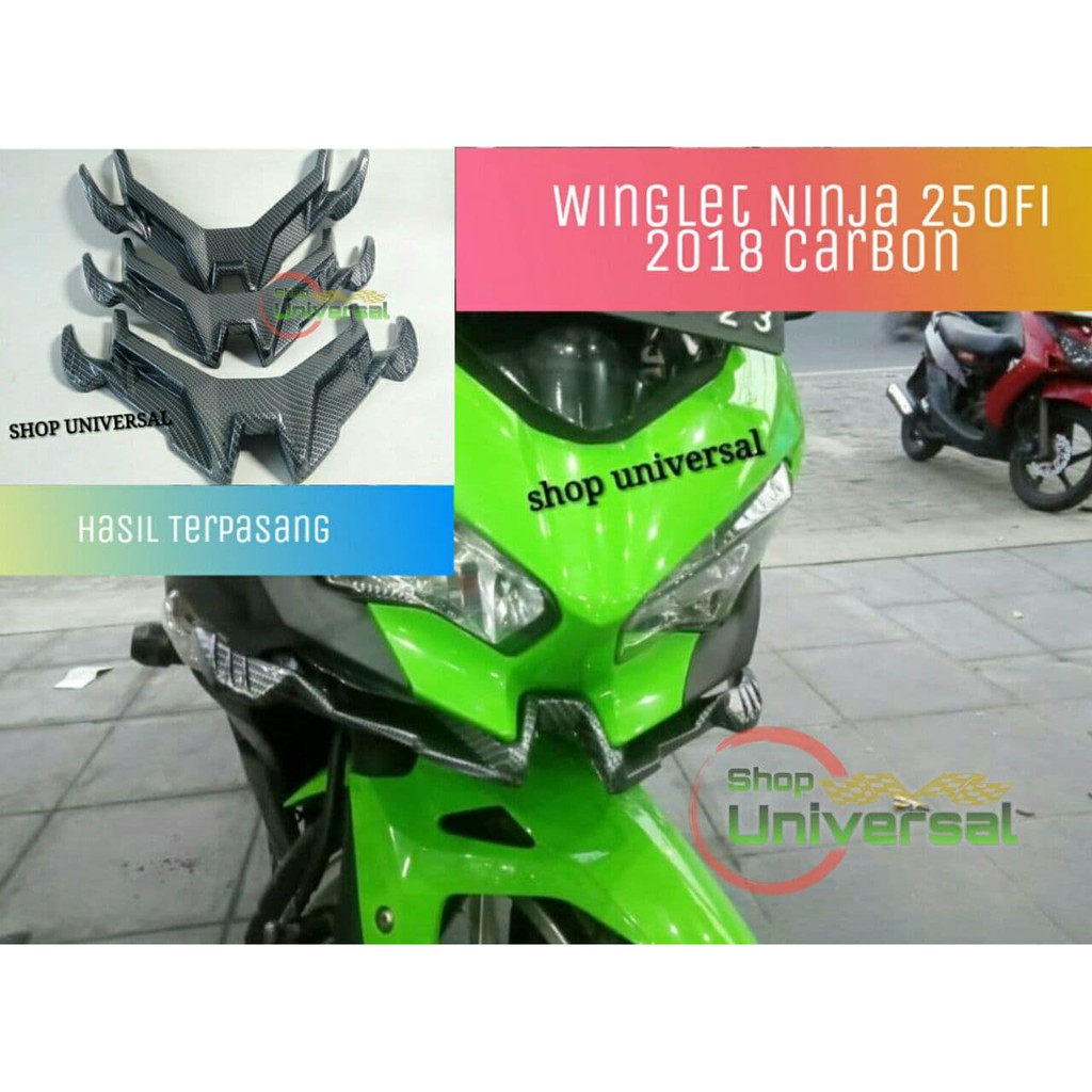 Jual WINGLET NINJA 250 FI 2018 ZX-25R WINGLET ALL NEW NINJA 250 FI 2018 ...