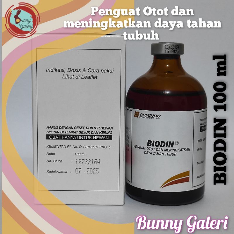 Jual BIODIN 100 ml, penguat otot dan meningkatkan daya tahan tubuh ...