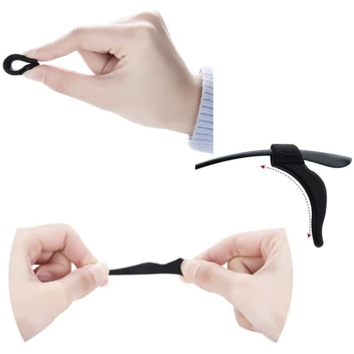 Jual Silikon Gagang Kacamata Anti Slip / Ear Hook / Silikon Penahan ...