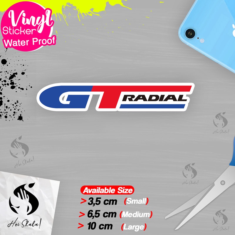 Jual Stiker GT Radial Sticker Racing Ngabers Bahan Vinyl Anti Air ...
