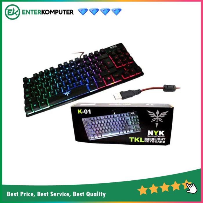 Jual NYK Keyboard Gaming TKL K-01 | Shopee Indonesia